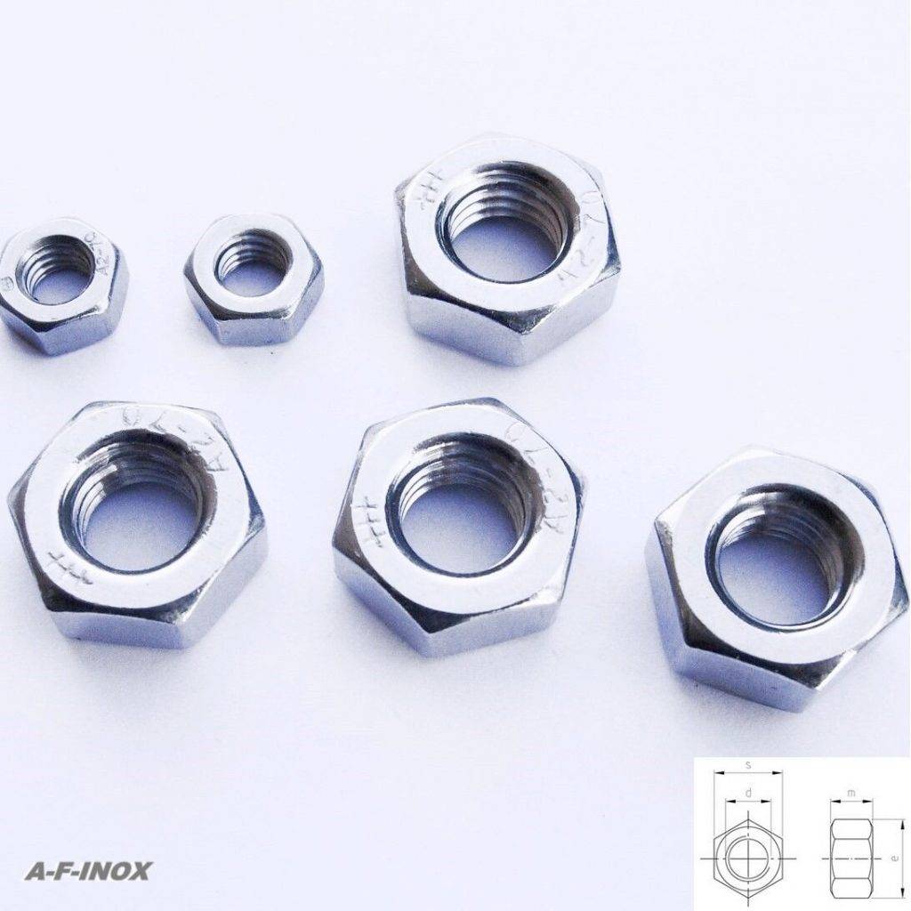 a-f-inox.de I Sechskantmuttern Din 934 Edelstahl VA
