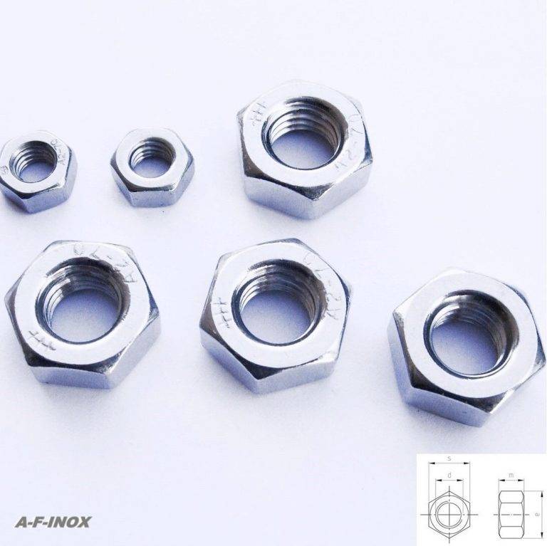 a-f-inox.de I Sechskantmuttern Din 934 Edelstahl VA